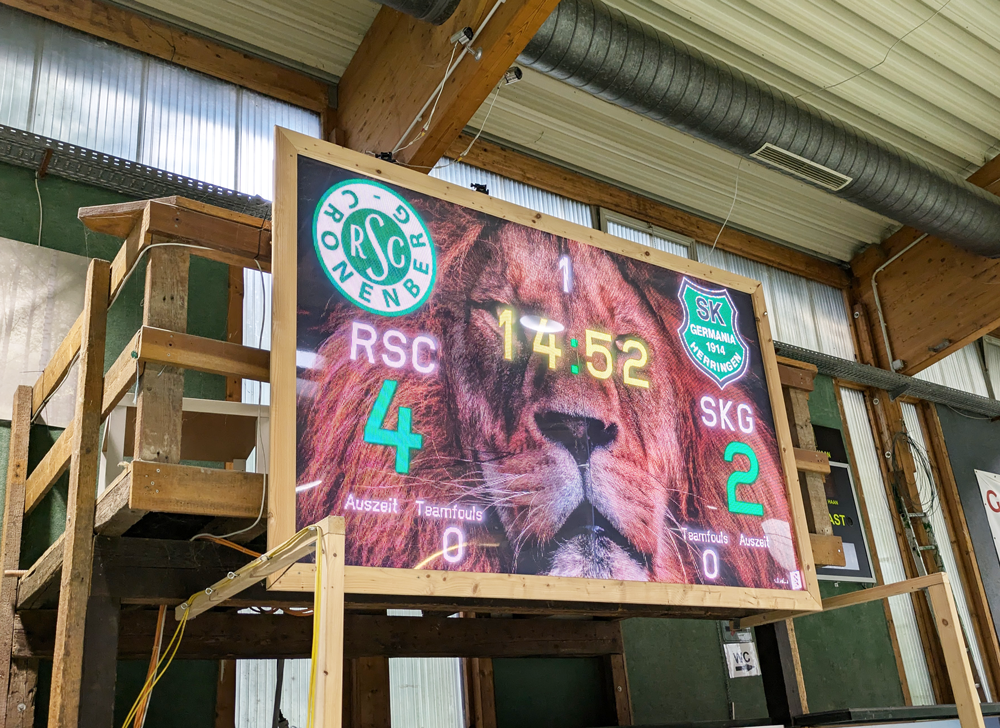 Rollhockey LED Displays + Scoreboards | Schauf GmbH